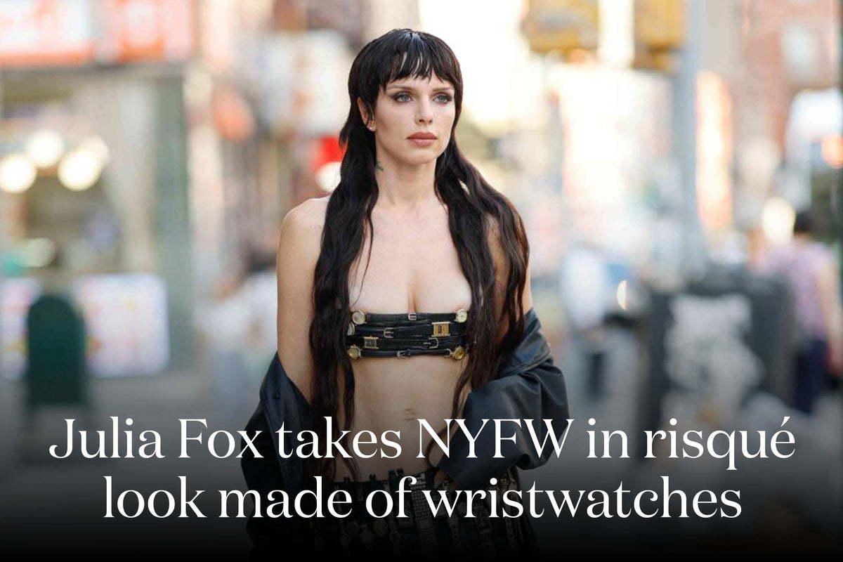Watch Fashion | Julia Fox Wears Fashion Made of Wristwatches