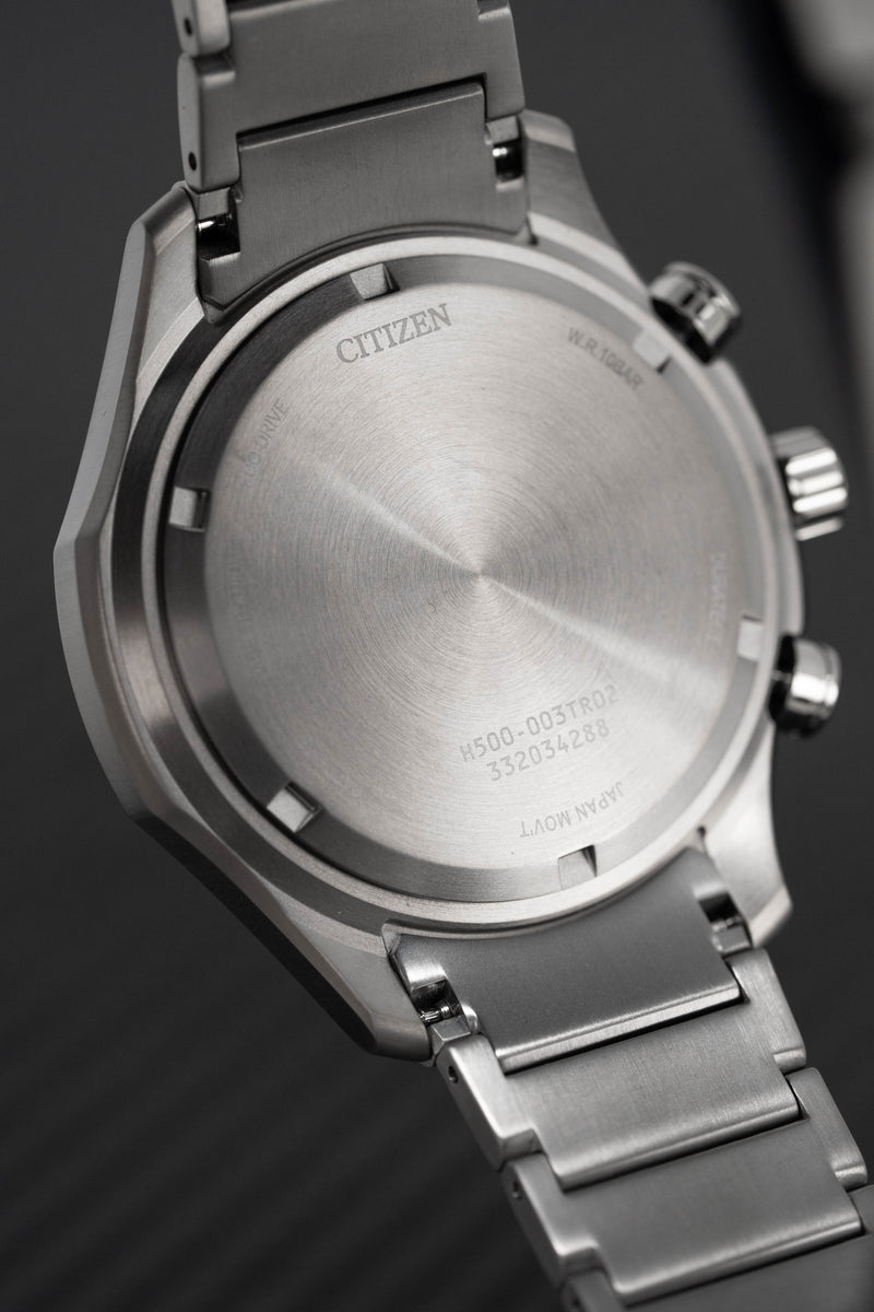 Citizen Eco-Drive Chronograph Silver Men's Watch AT2530-85A