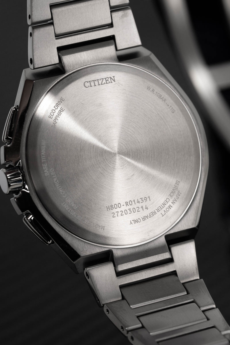 Citizen Men's Watch Chronograph Radio Controlled Eco-Drive Titanium Bl