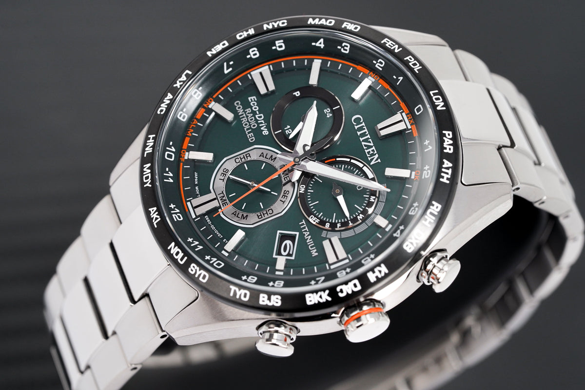 Citizen Eco-Drive Radio Controlled Green Men's Watch