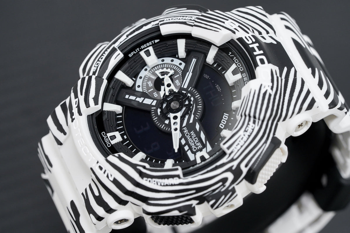Casio G-Shock Watch Men's Wildlife Promising Limited Edition Zebra