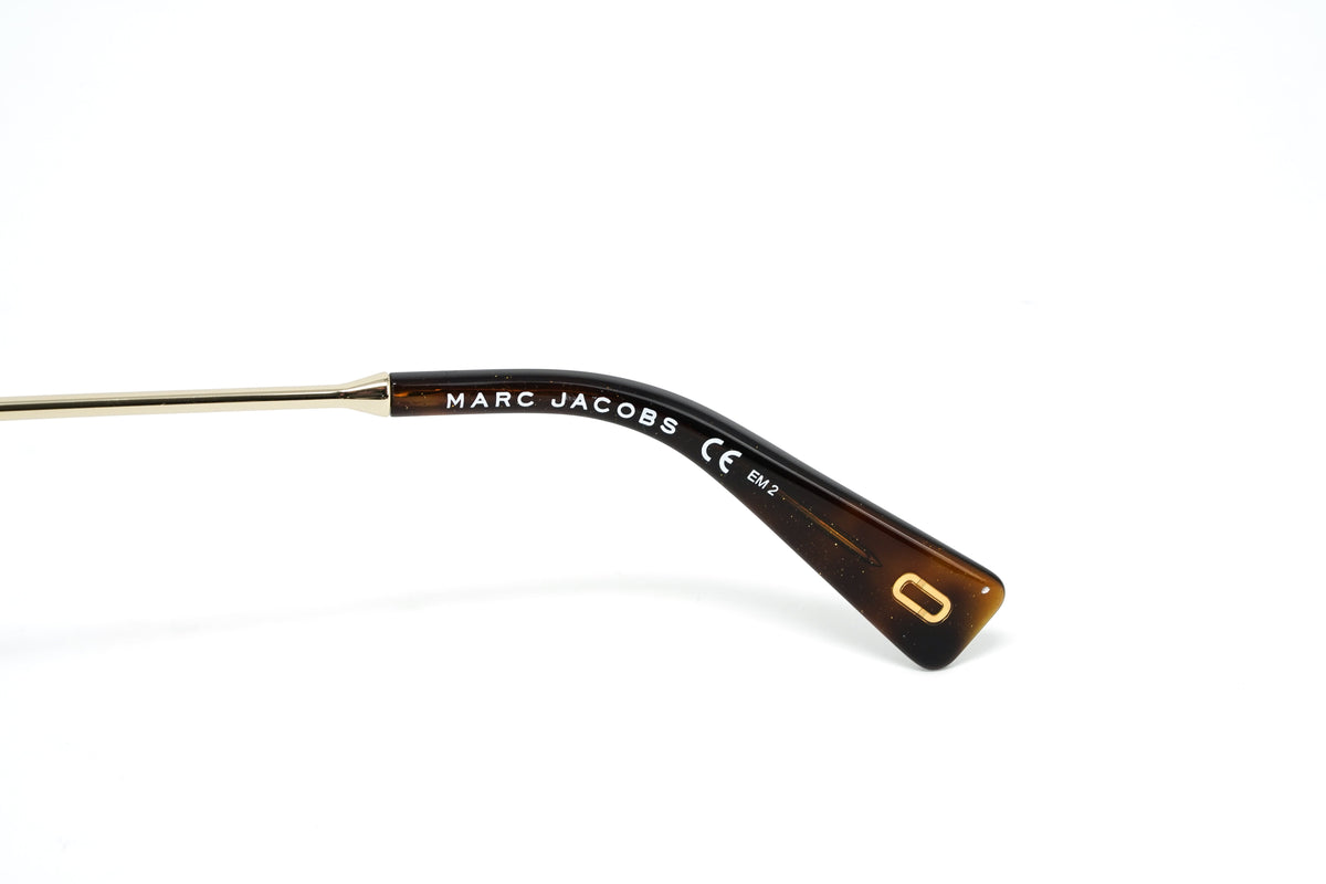 Marc Jacobs Women's Pilot Sunglasses Gold Gradient Blue Havana