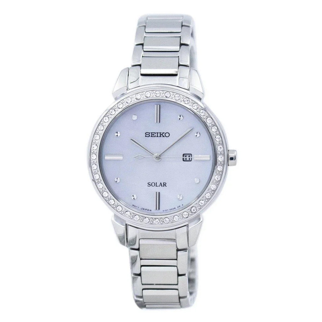 Seiko Solar Diamond Accent Ladies Watch SUT327P1 from WatchPilot