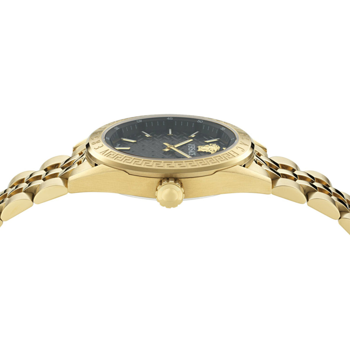 Versace V-Code VE8I00724 Ladies’ Black Dial Gold Swiss Quartz Watch