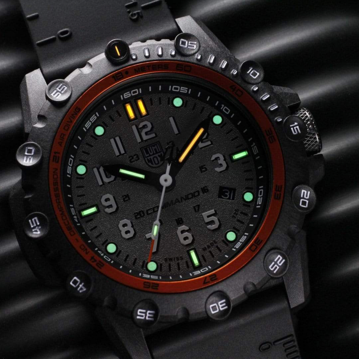 Luminox Commando Frogman 3300 Series Men's Black Watch