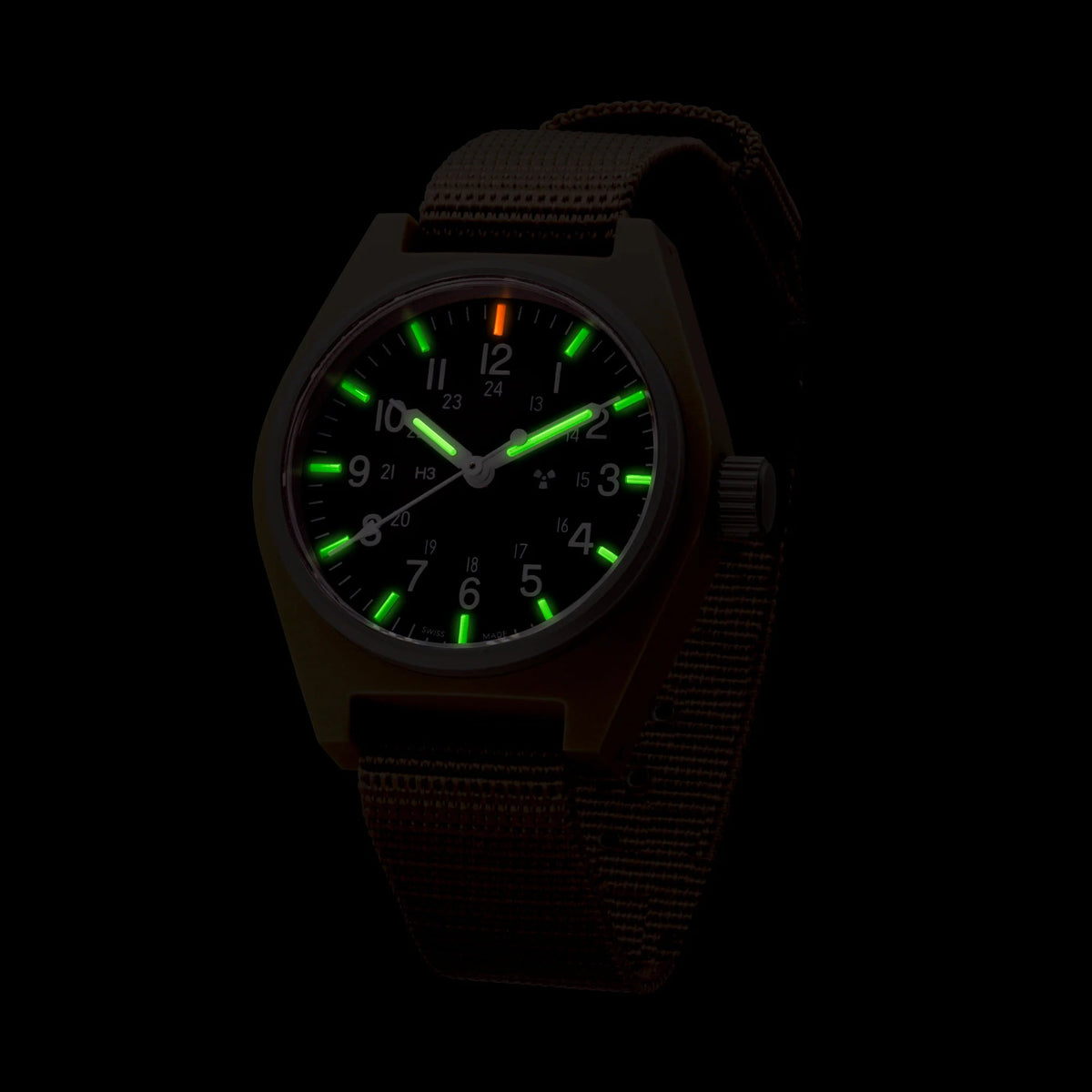 Marathon GPQ 34mm Desert Tan Quartz Watch
