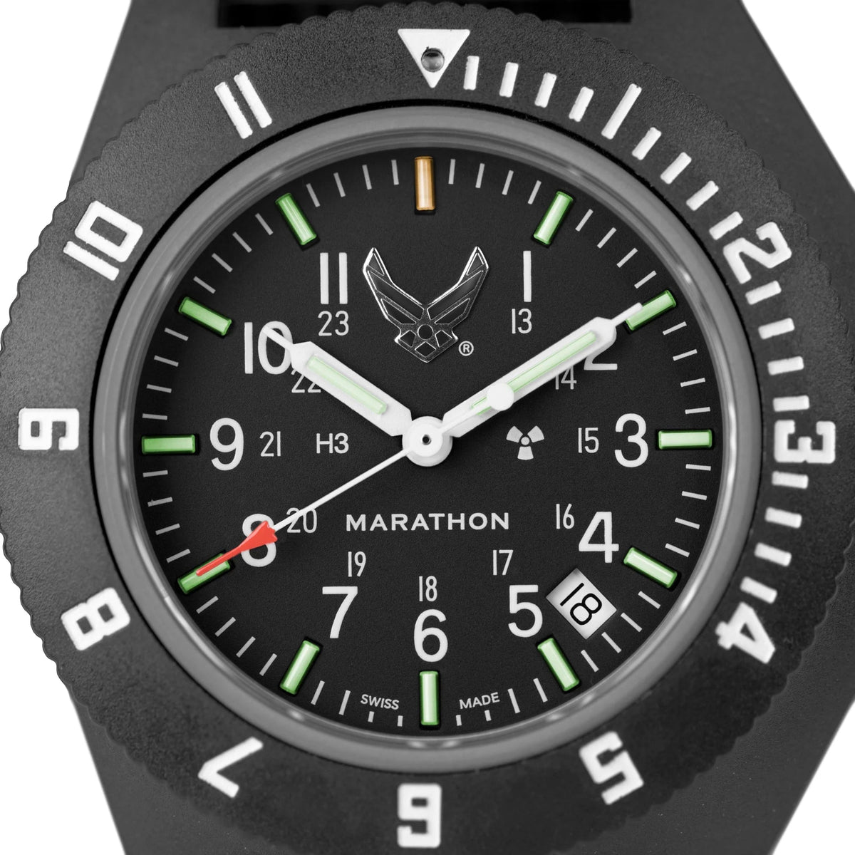 Marathon Official USAF™ Pilot's Navigator with Date - 41mm US Air Force ...
