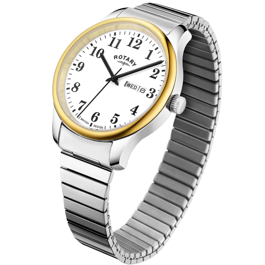 Rotary Expander Men's Silver GB05761/18 from WatchPilot™