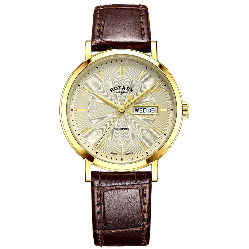 Rotary Windsor Men's Gold Watch GS05423/03 from WatchPilot™