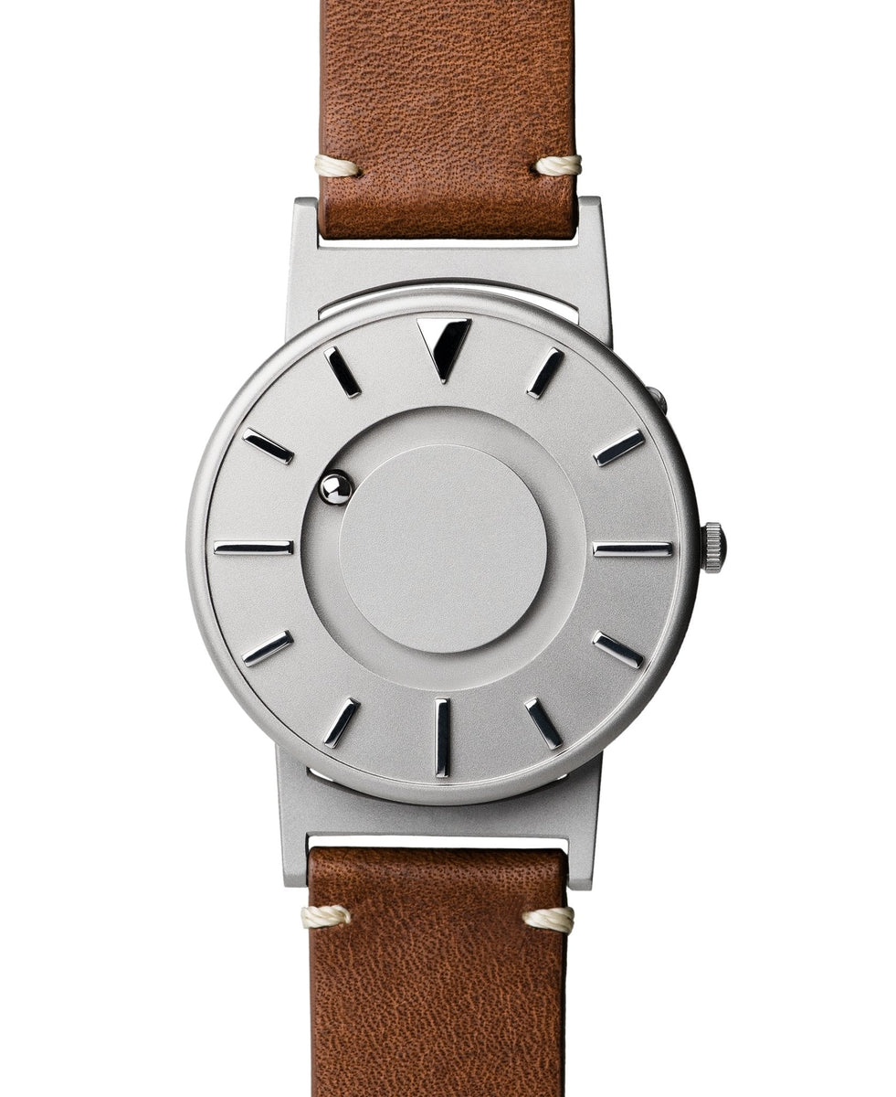 Eone Titanium Watch Bradley Classic with Italian Brown Leather Strap ...
