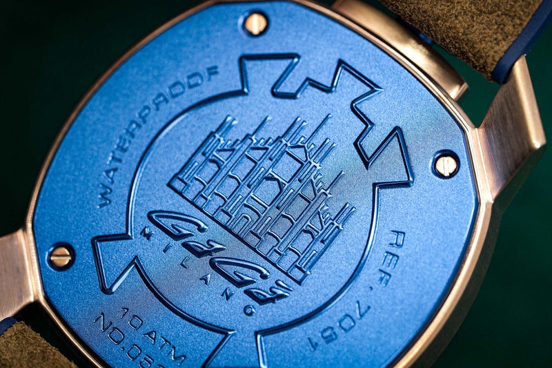 Gaga Milano Watch Frame_One Pink Gold 7051.01