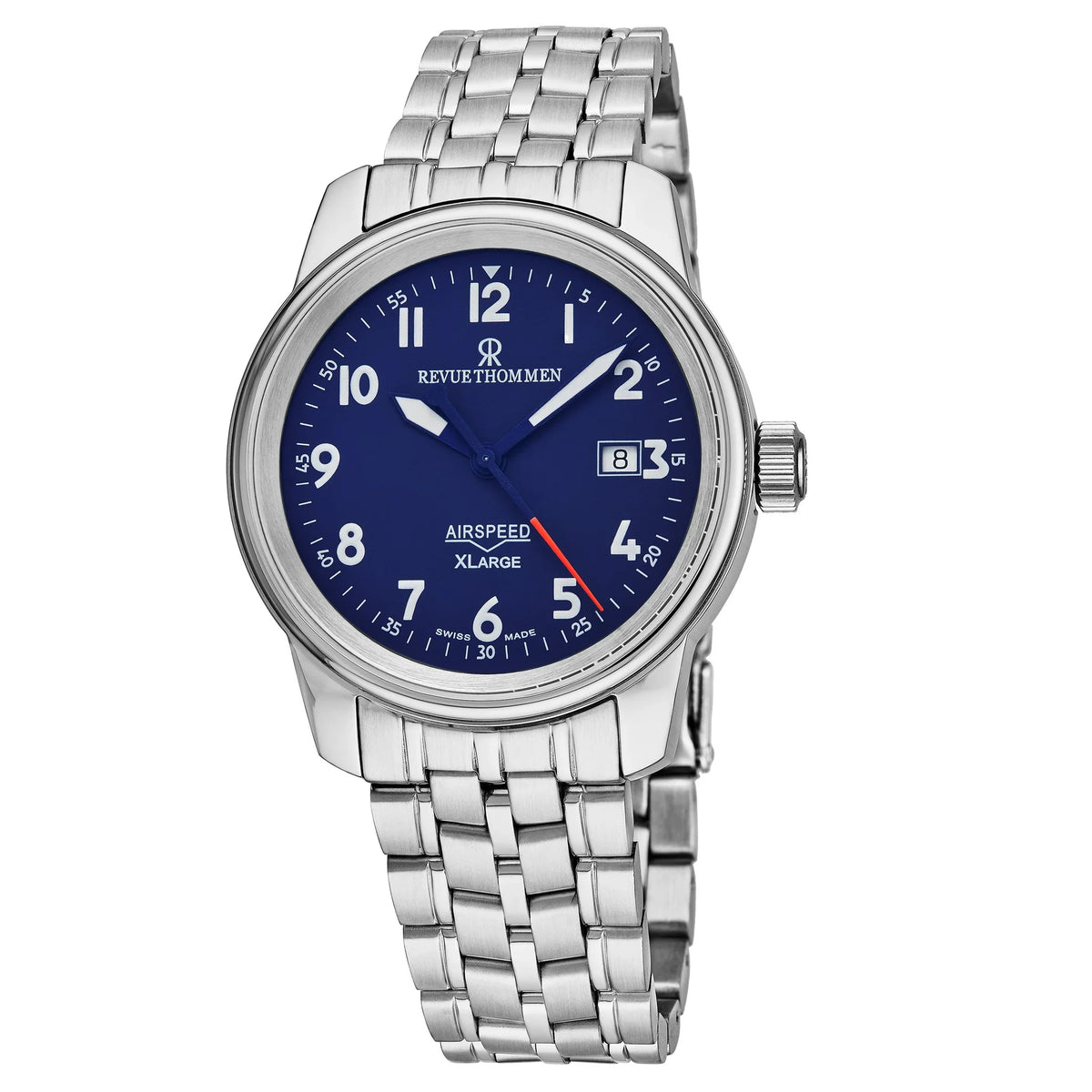 Revue Thommen Airspeed Men's Blue Stainless Steel Automatic Watch 1605