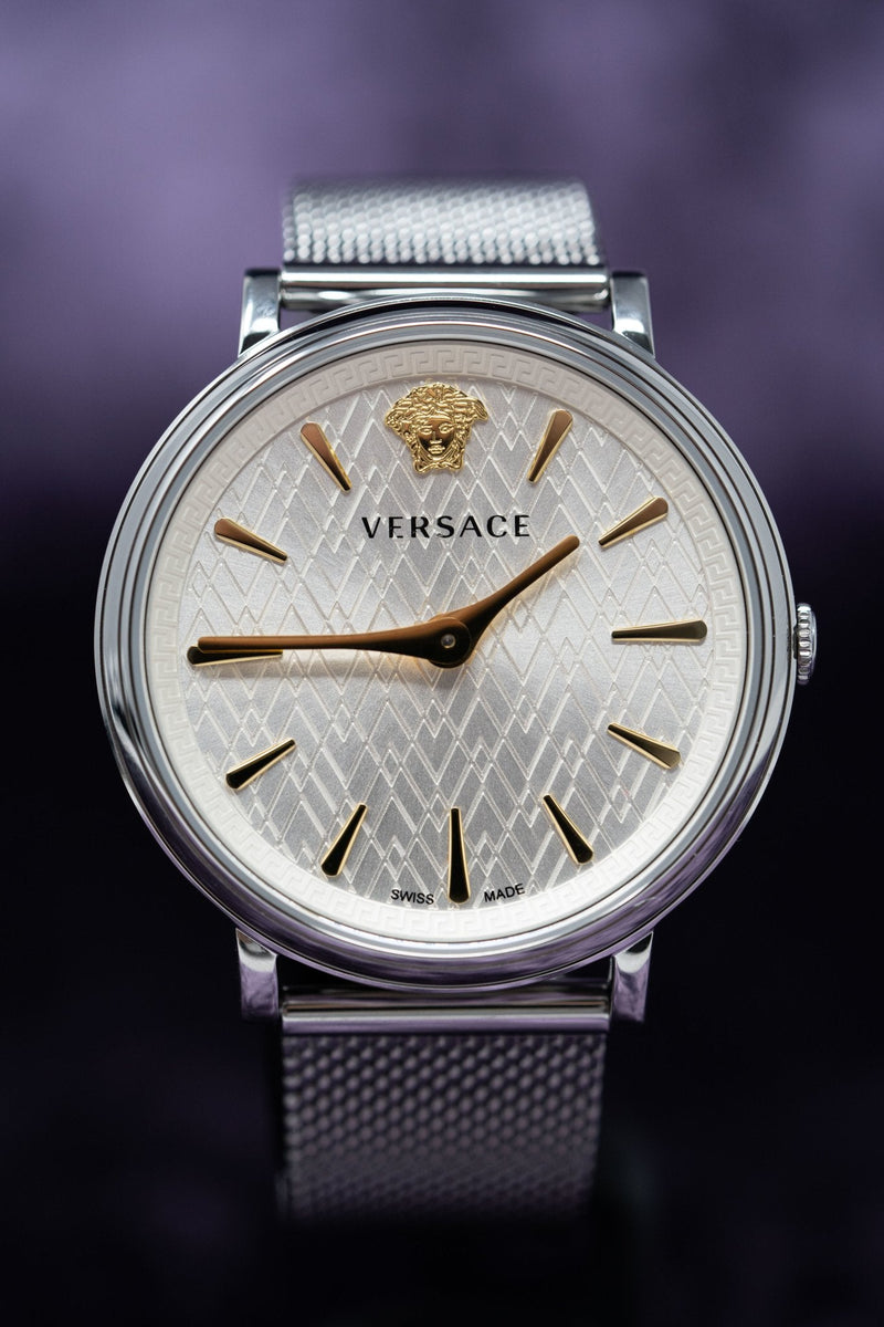 Versace Ladies Watch V-Circle 38mm Silver
