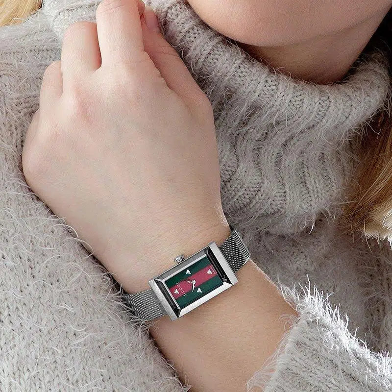 Gucci G-Frame Ladies Silver Watch YA147401 from WatchPilot™