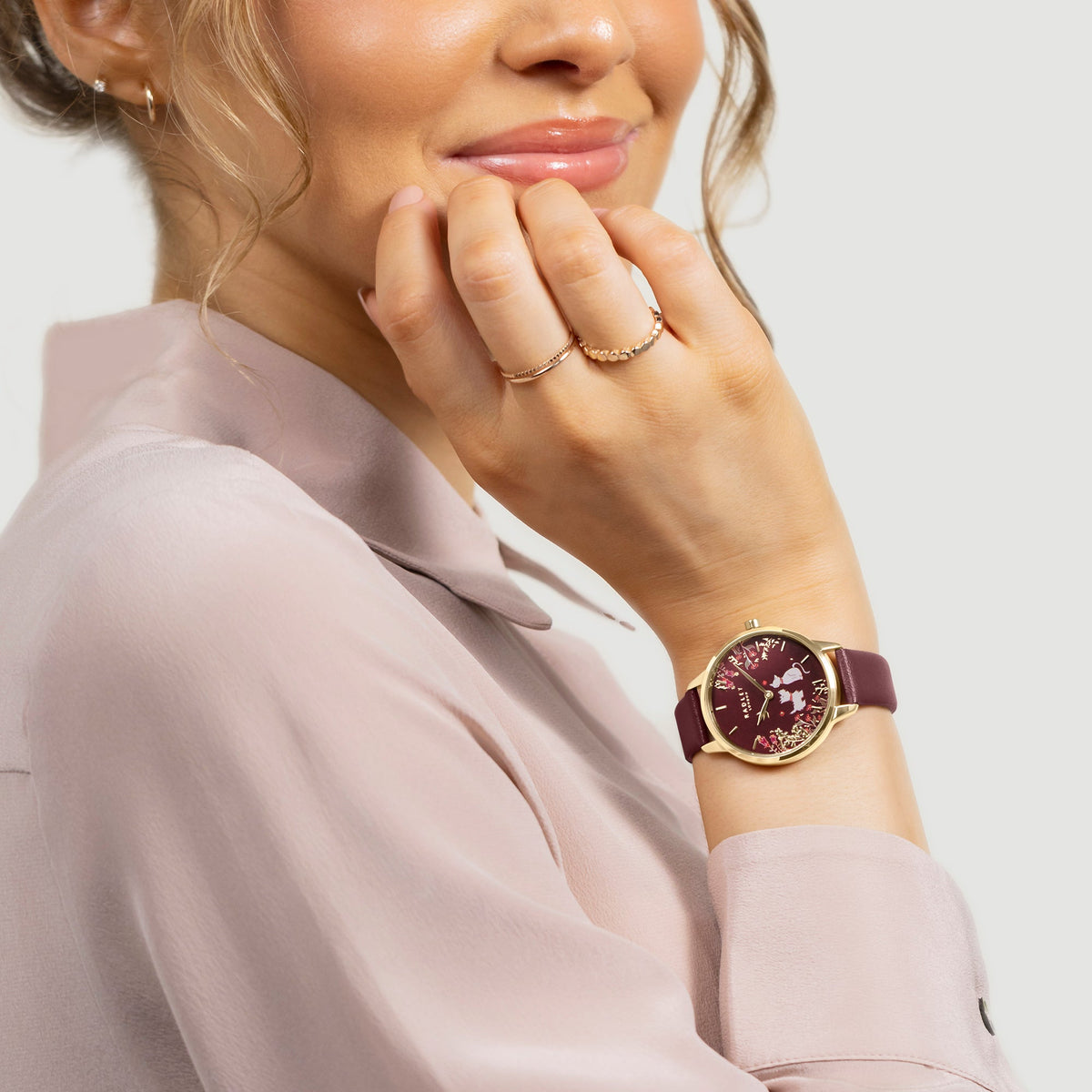 Radley Branded Ladies Maroon Watch RY21488 from WatchPilot™