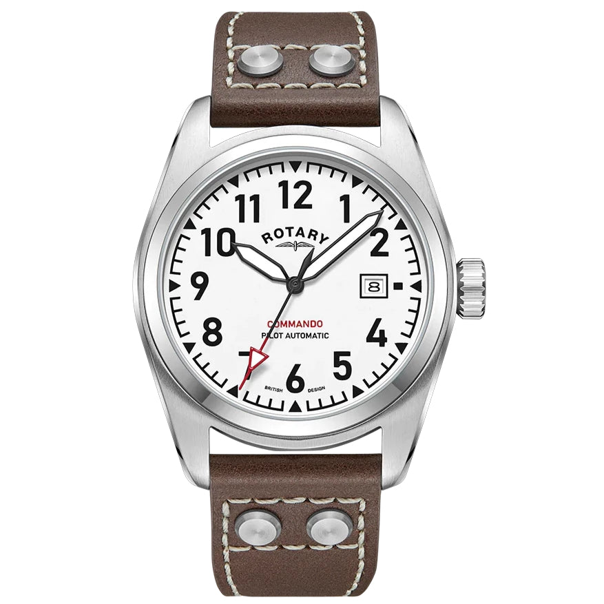 Rotary Commando Pilot Men's Brown Watch GS05470/18 from WatchPilot™