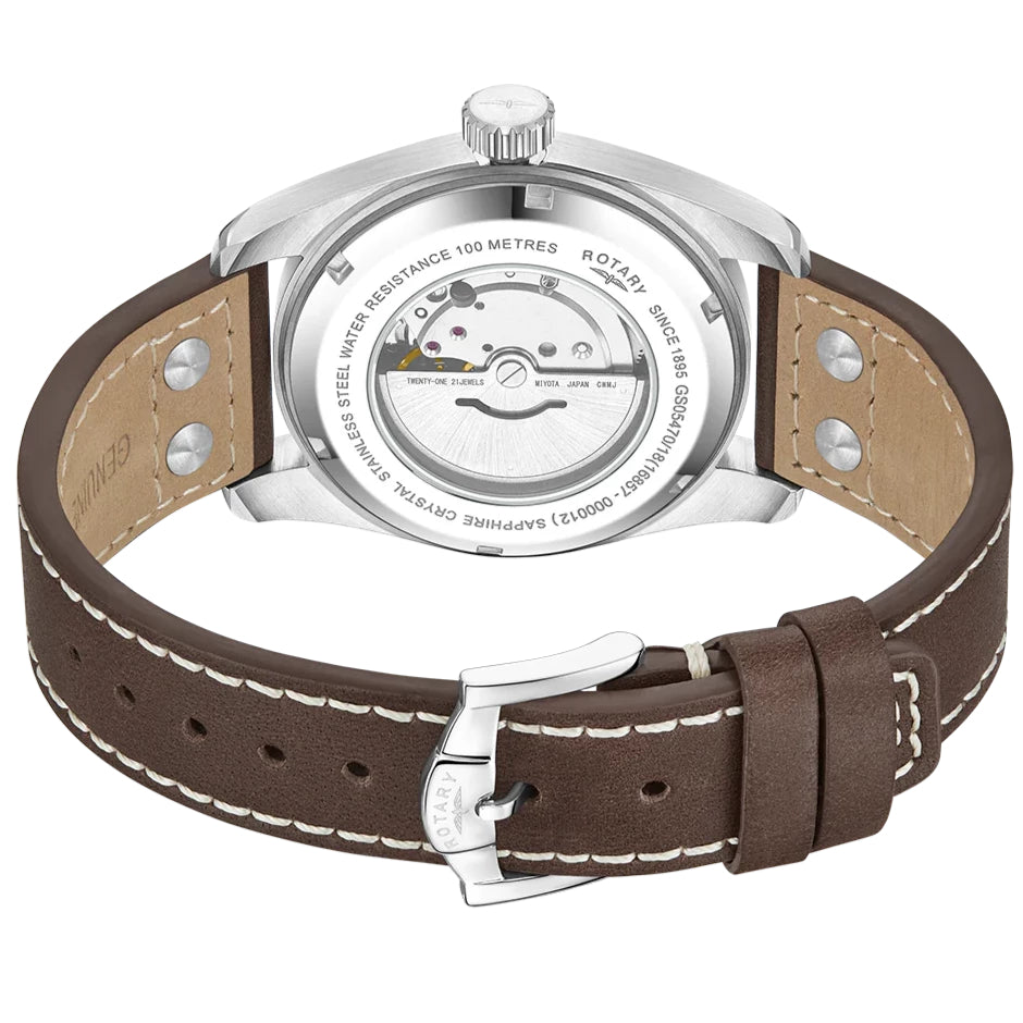 Rotary Commando Pilot Men's Brown Watch GS05470/18 from WatchPilot™