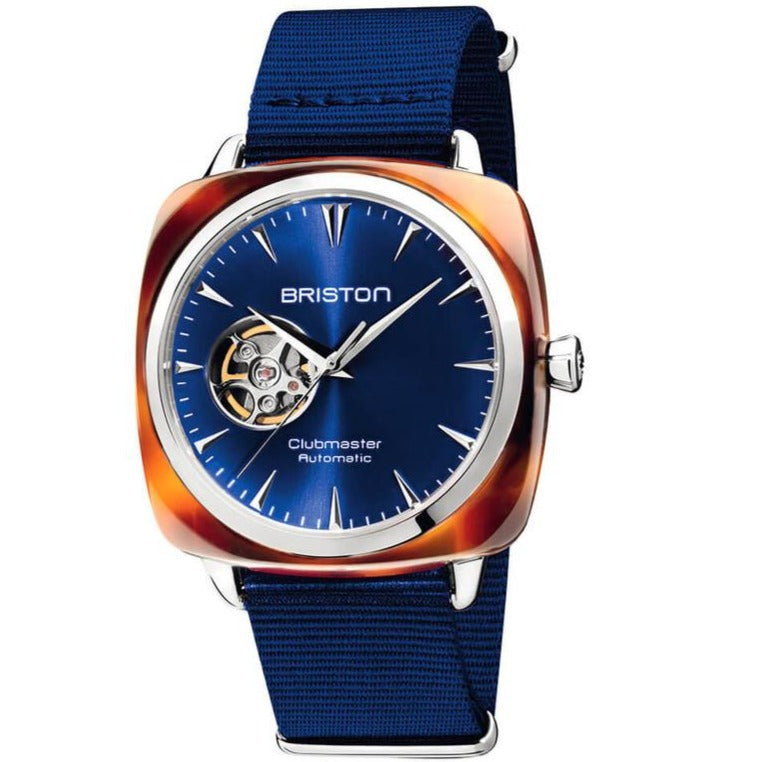 Briston Blue Clubmaster Iconic Automatic Watch 19740.SA.TI.9.NNB from ...