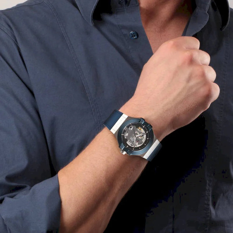 Maserati Potenza Auto Men's Silver Watch R8821108035 from WatchPilot™