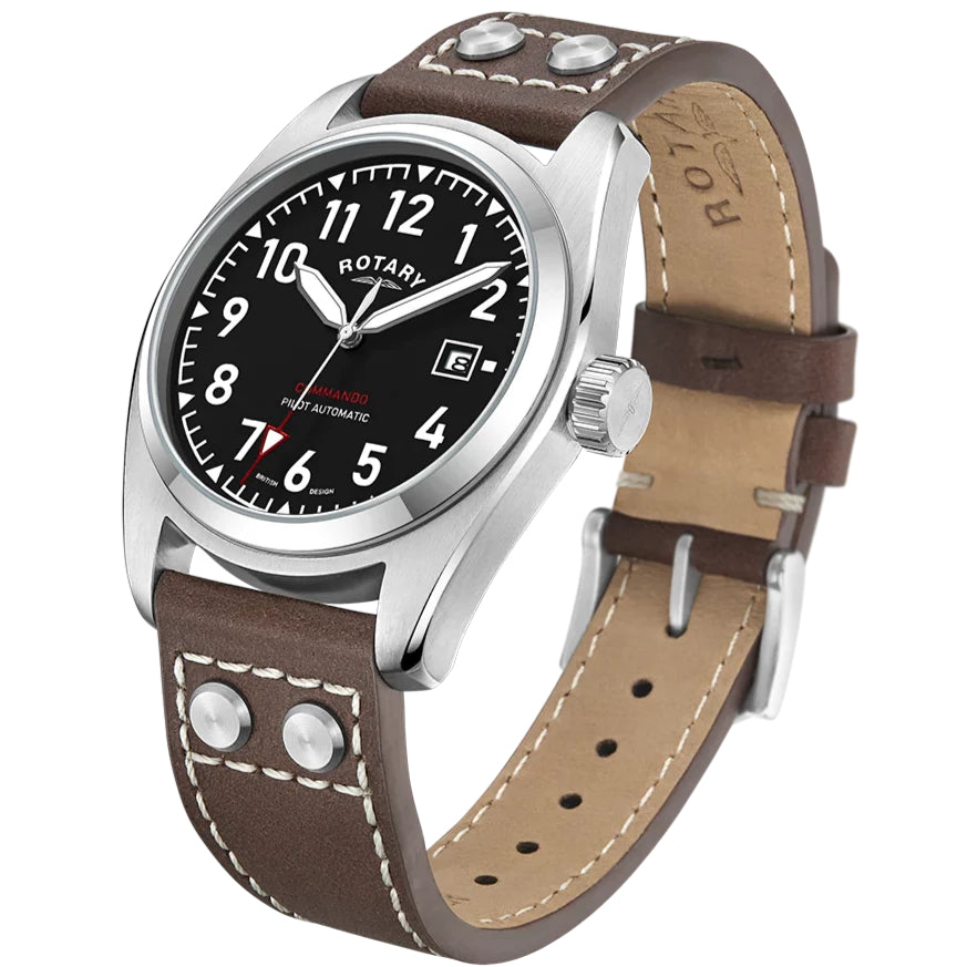 Rotary Commando Pilot Men's Brown Watch GS05470/19 from WatchPilot™