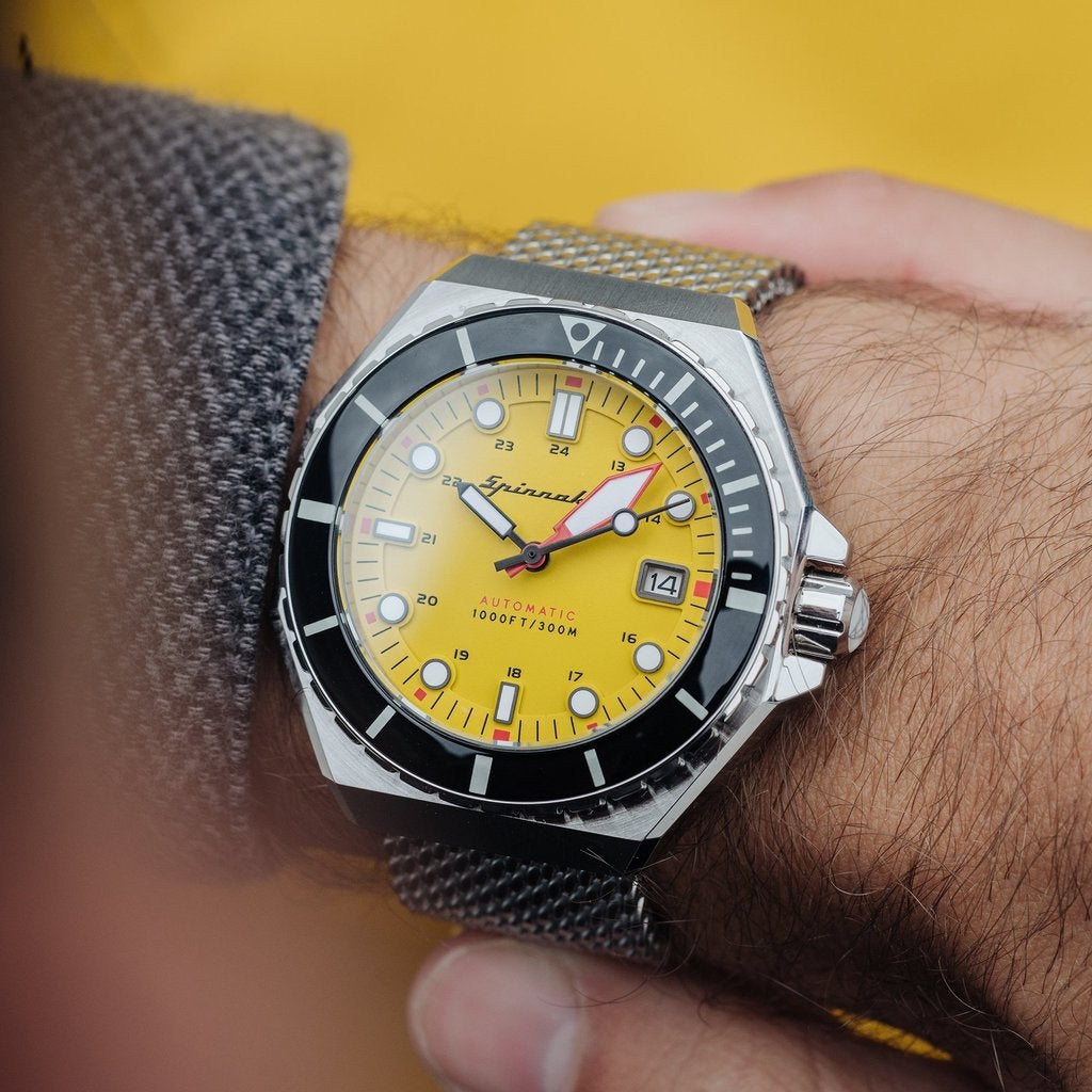 Spinnaker Yellow Dumas Automatic Watch SP-5081-44 from WatchPilot