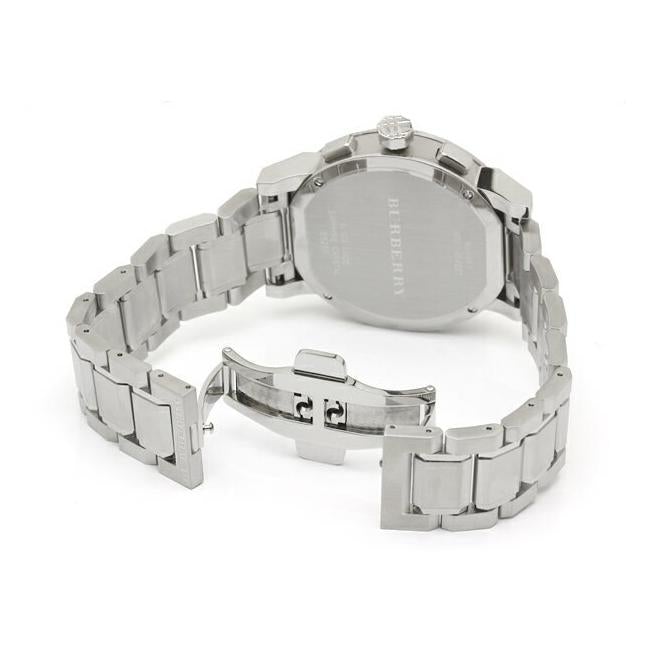 Burberry BU9363 Men's Blue Dial Silver Chronograph Watch from WatchPilot